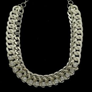 Express | Jewelry | Express Collarnecklace Whitesilver Nwt | Poshmark